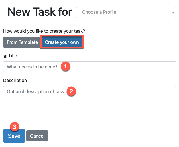 Creating a Task – SafetyToolbox Online